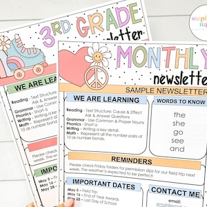 Classroom Newsletters | Newsletter Templates | Classroom Newsletter ...