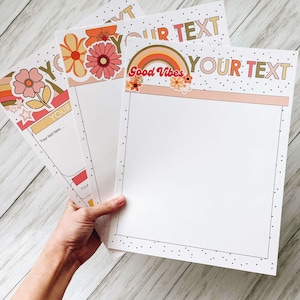 Retro Classroom Newsletter Templates - Etsy