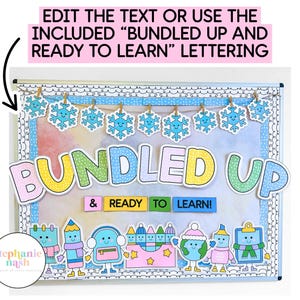 Winter Bulletin Board | January Bulletin Board With Student Photos ...