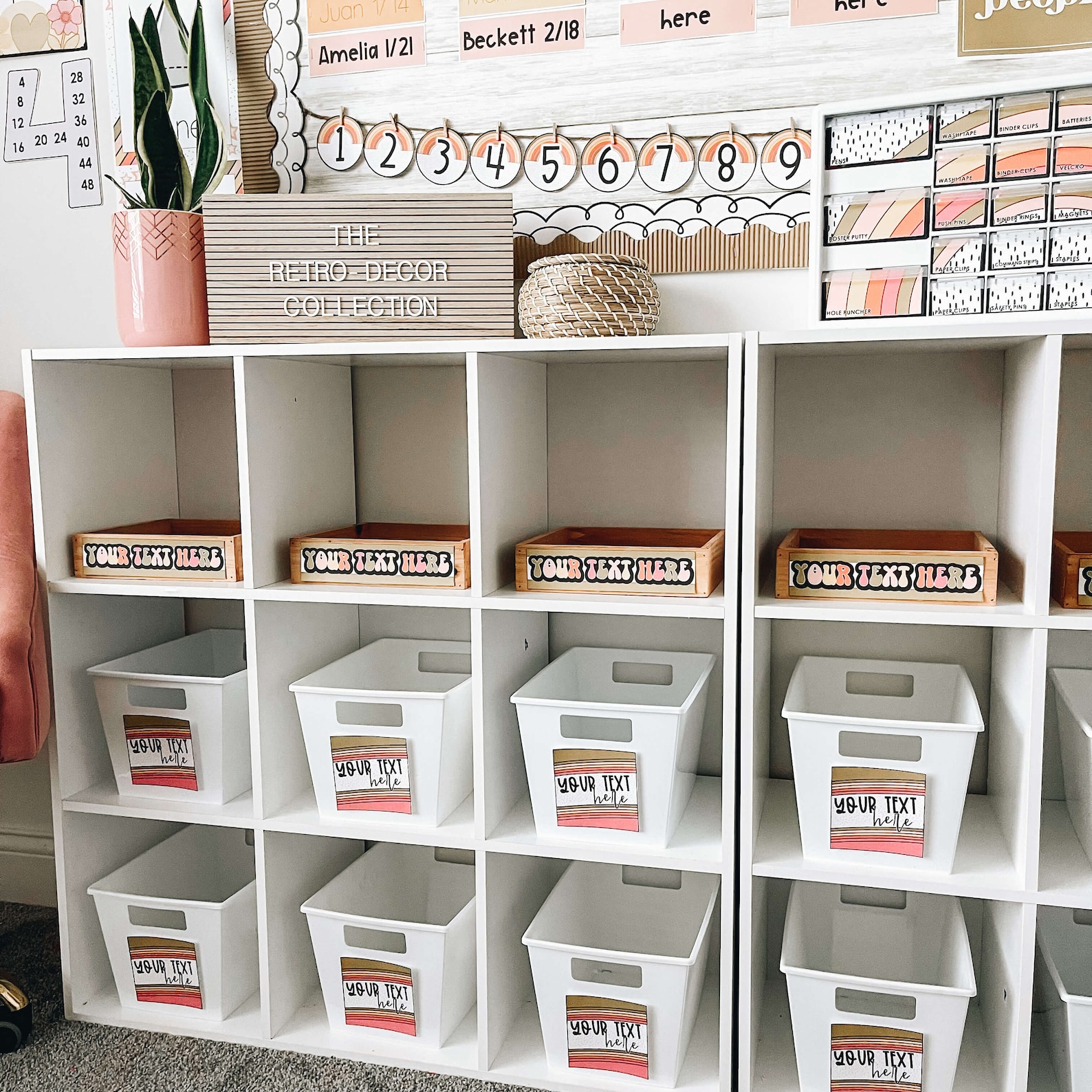 Retro Classroom Decor Bundle - Etsy