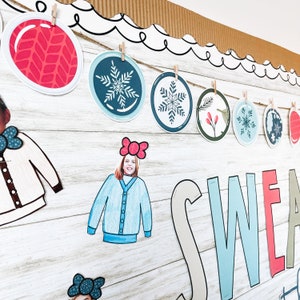 Winter Bulletin Board | Ugly Sweater Template | Winter Bulletin Boards ...