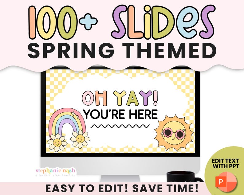 April Morning Slides | Daily Classroom Slides for Spring - Etsy