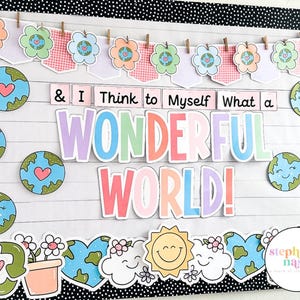 Spring Bulletin Boards | April Bulletin Board | Earth Day Craft for ...
