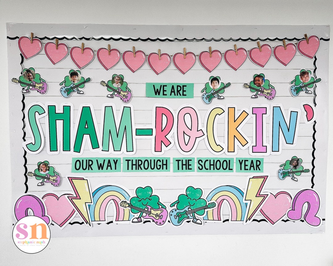 March Bulletin Boards | St. Patrick's Day Bulletin Board | Shamrock ...