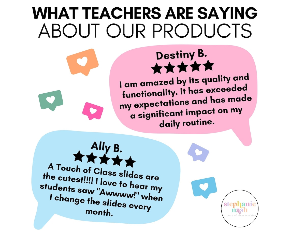 Daily Classroom Slides | First Day of School Slides| Welcome & Good ...