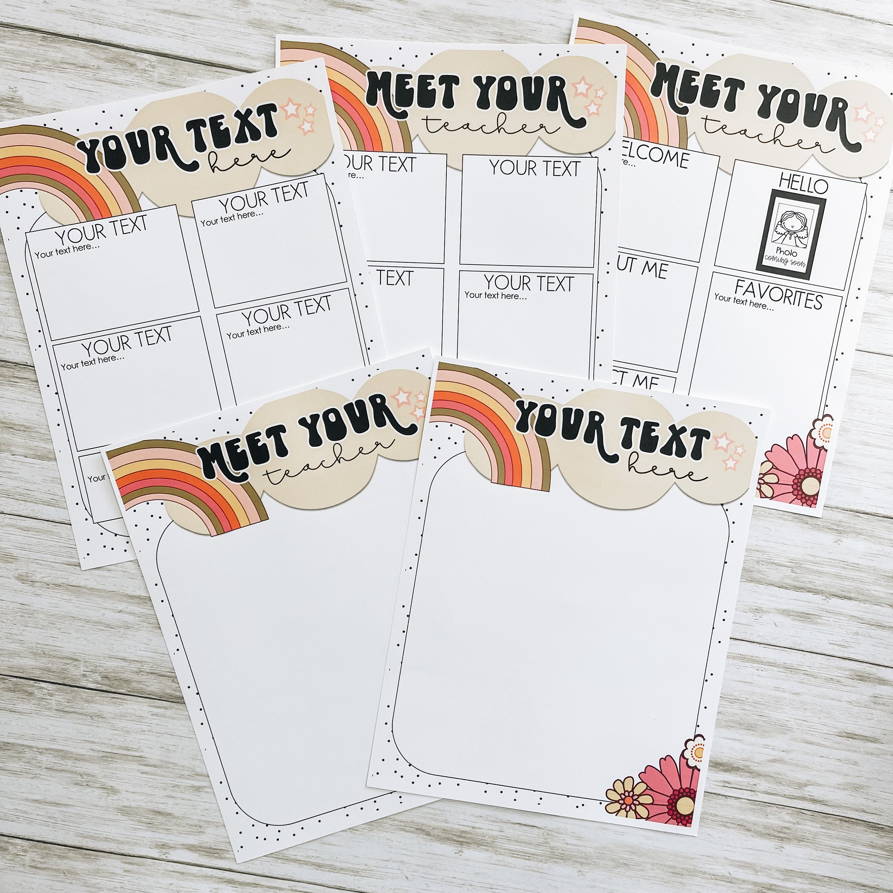 Retro Classroom Decor | Meet the Teacher Templates - Etsy