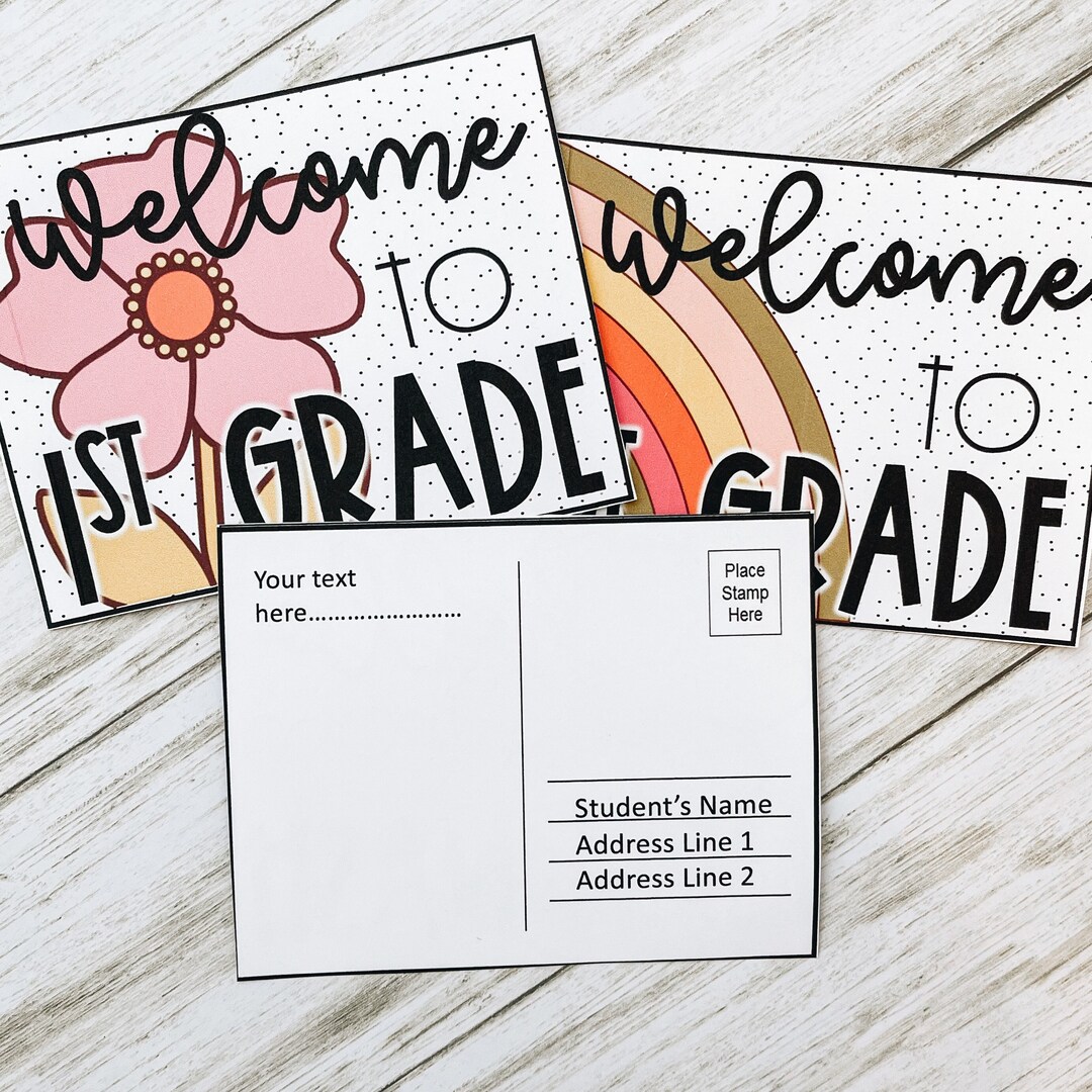 Retro Classroom Decor | Postcards - Etsy