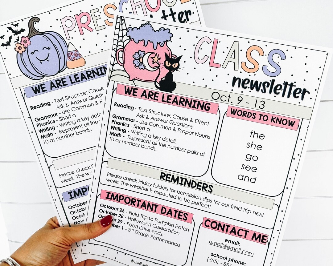 Halloween Printables | Halloween Classroom Decor | Newsletters ...