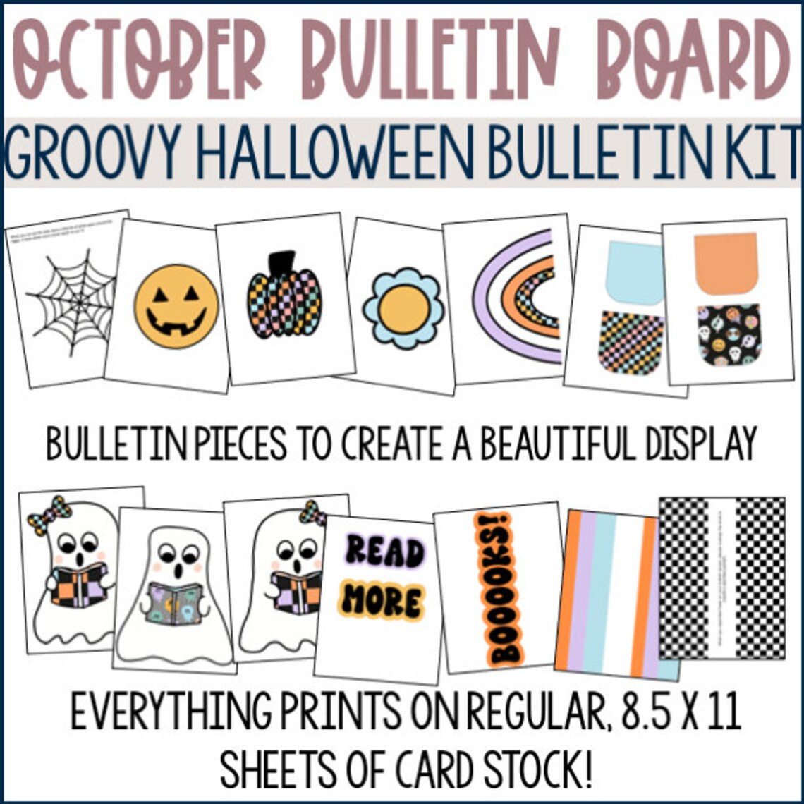 Halloween Bulletin Board Kit October Bulletin Board Kit - Etsy