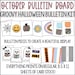 Halloween Bulletin Board Kit | October Bulletin Board Kit - Etsy