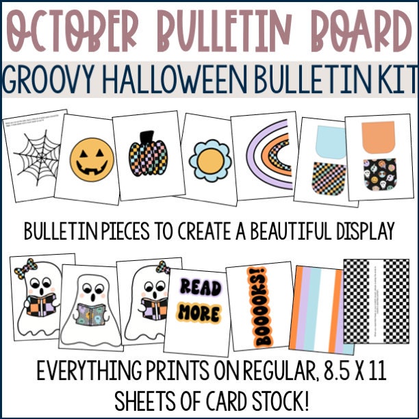 Halloween Bulletin Board Kit October Bulletin Board Kit - Etsy