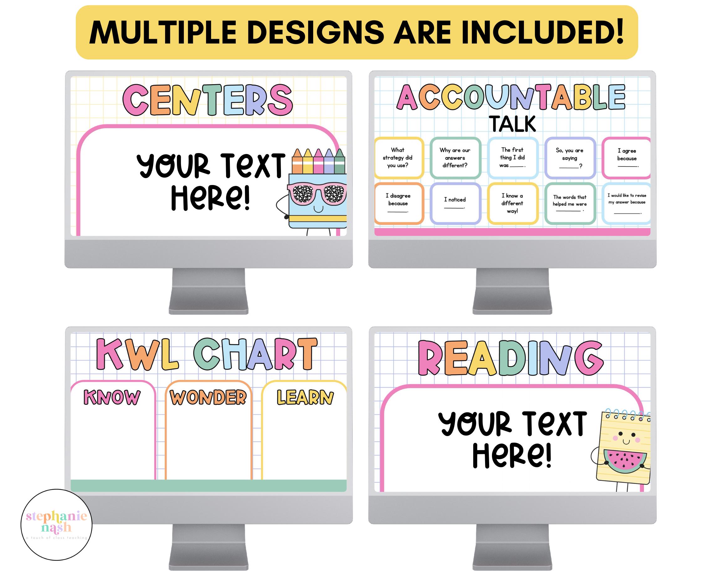 Editable Summer Daily Slides Templates | Classroom Slides (digital ...