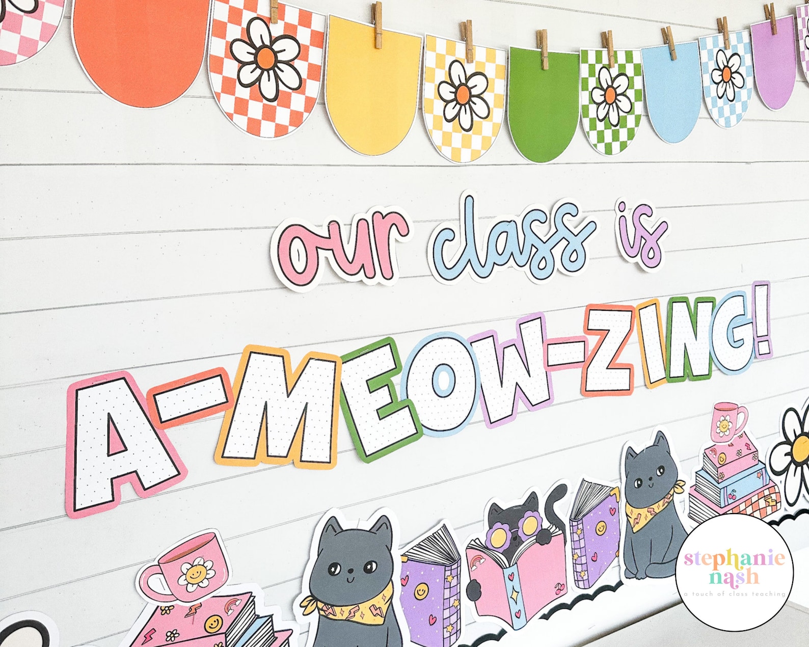Reading Cats Bulletin Board | Library Bulletin Board Ideas | Reading ...