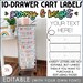 Groovy Classroom Decor 10 Drawer Cart Labels - Etsy