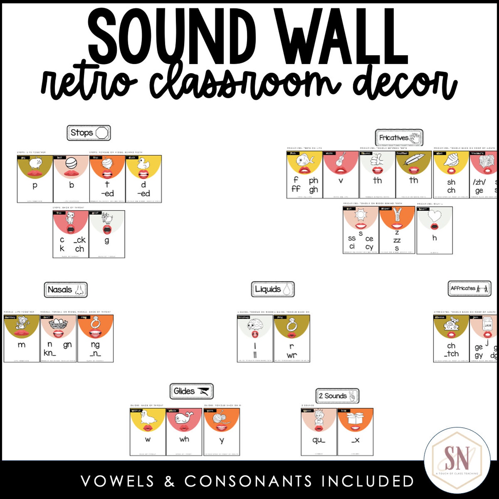 Retro Classroom Decor Sound Wall - Etsy