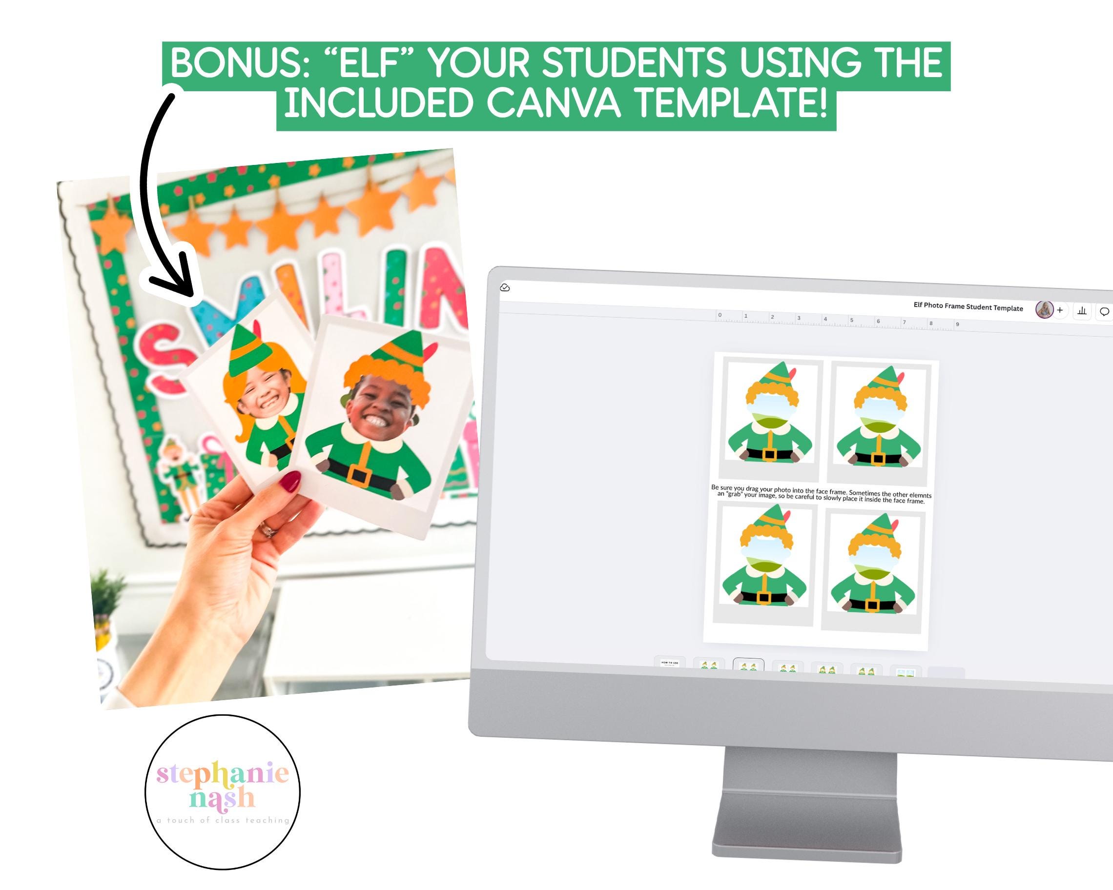 Christmas Bulletin Board December Bulletin With Elf Photo Activity ...