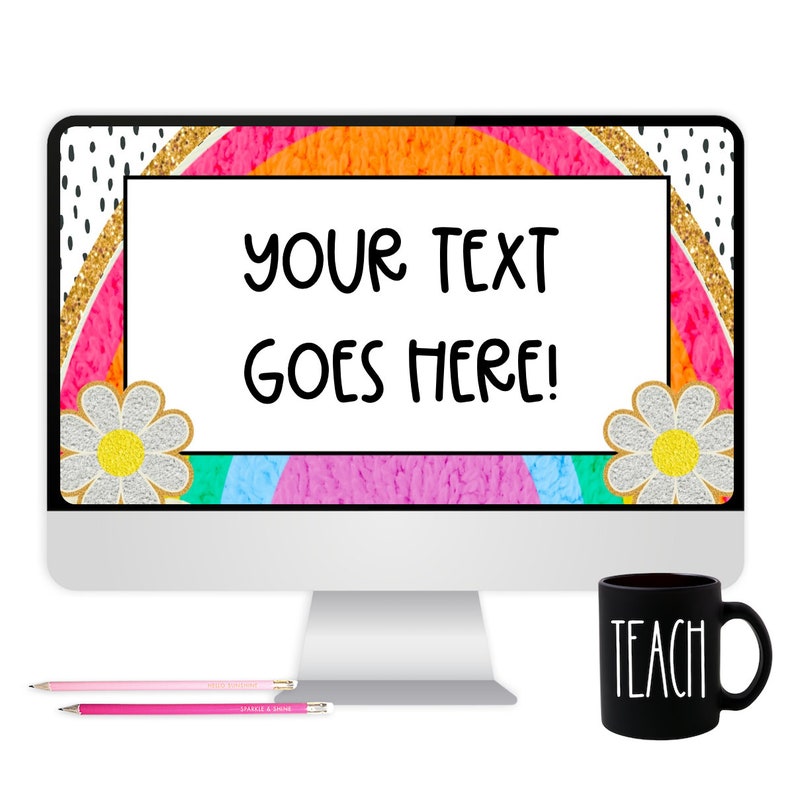 Groovy Classroom Decor | Slides Template - Etsy