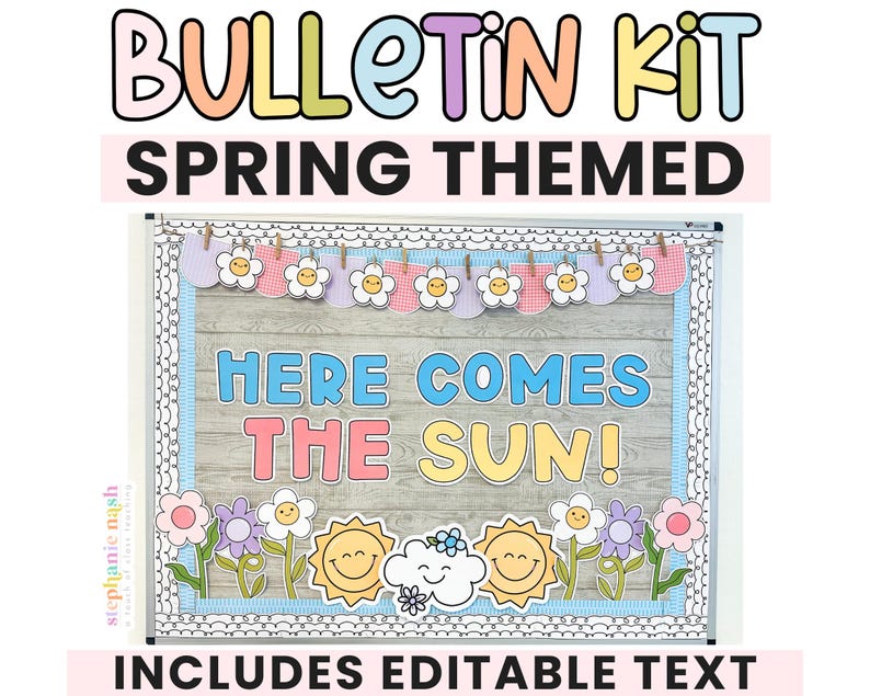 Spring Bulletin Boards, April Bulletin Display for the Classroom, Here ...