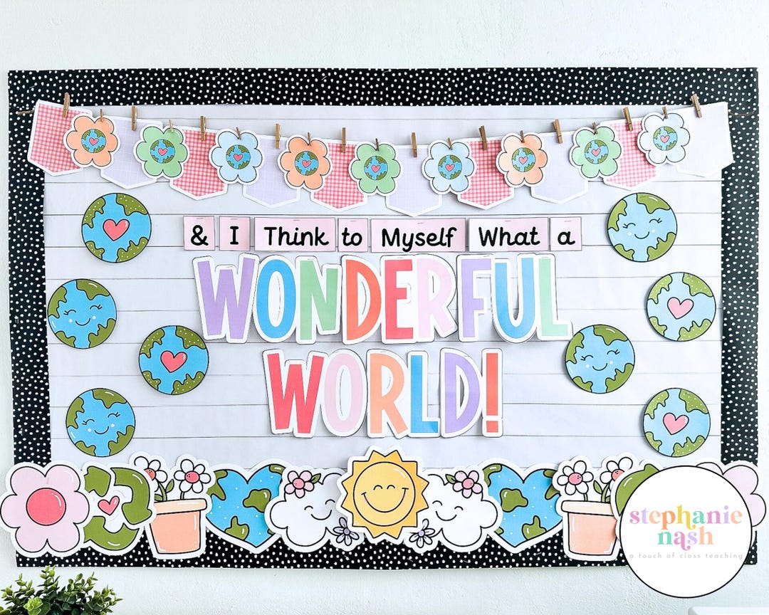 Spring Bulletin Boards | April Bulletin Board | Earth Day Craft for ...