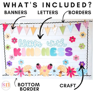 Spring Bulletin Boards | Kindness Bulletin Board | April Bulletin Board ...