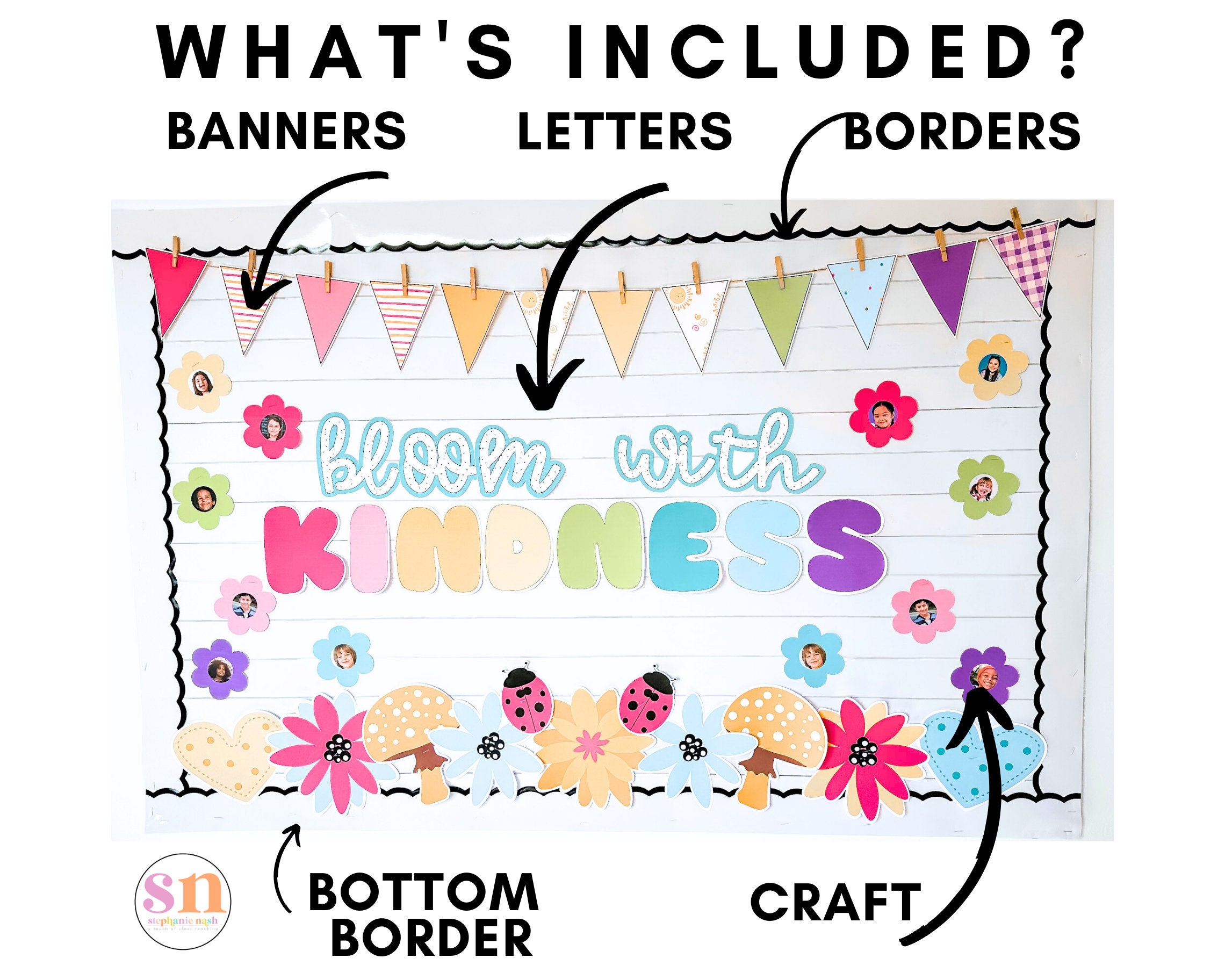 Spring Bulletin Boards | Kindness Bulletin Board | April Bulletin Board ...