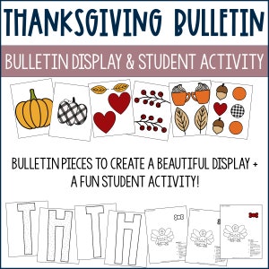 Thanksgiving Bulletin Board Kit & Student Activity - Etsy