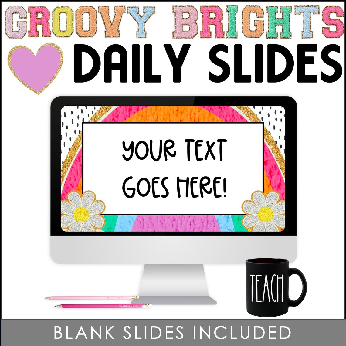 Groovy Classroom Decor Slides Template - Etsy