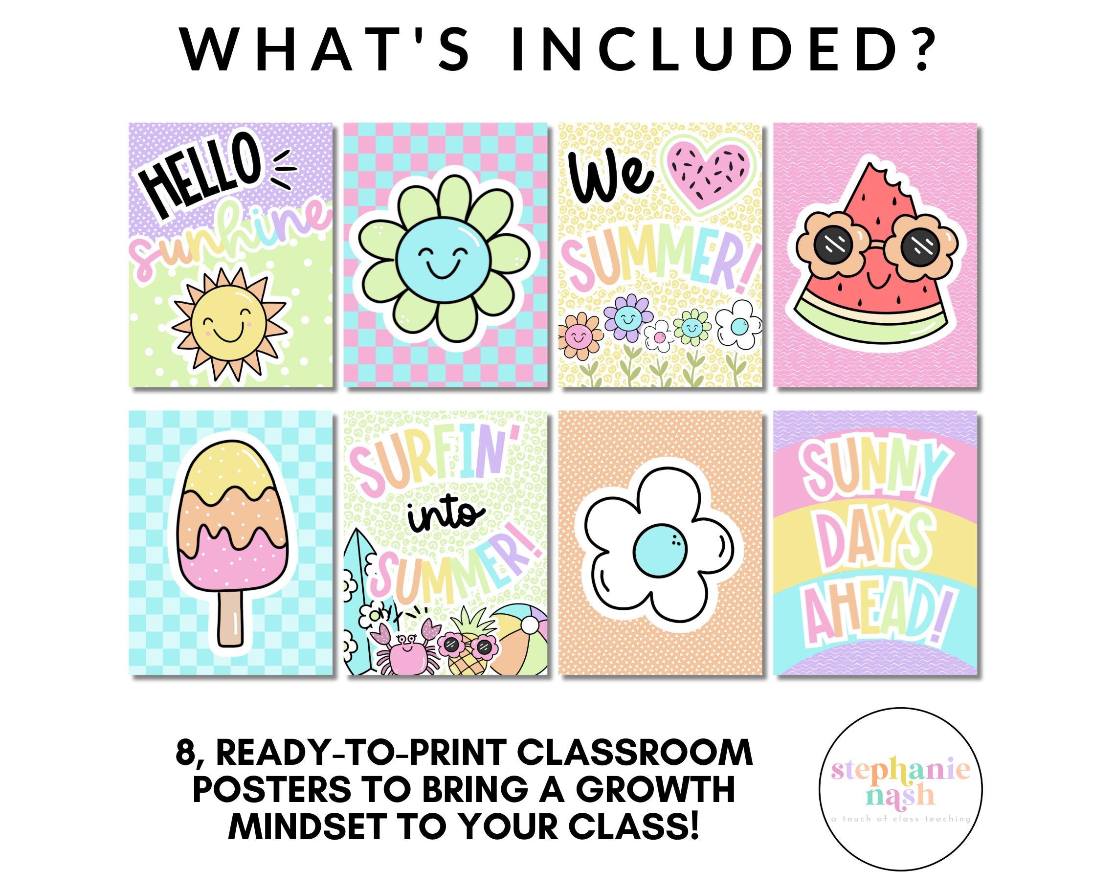 End of the Year Bulletin Board | Summer Classroom Posters | Bulletin ...