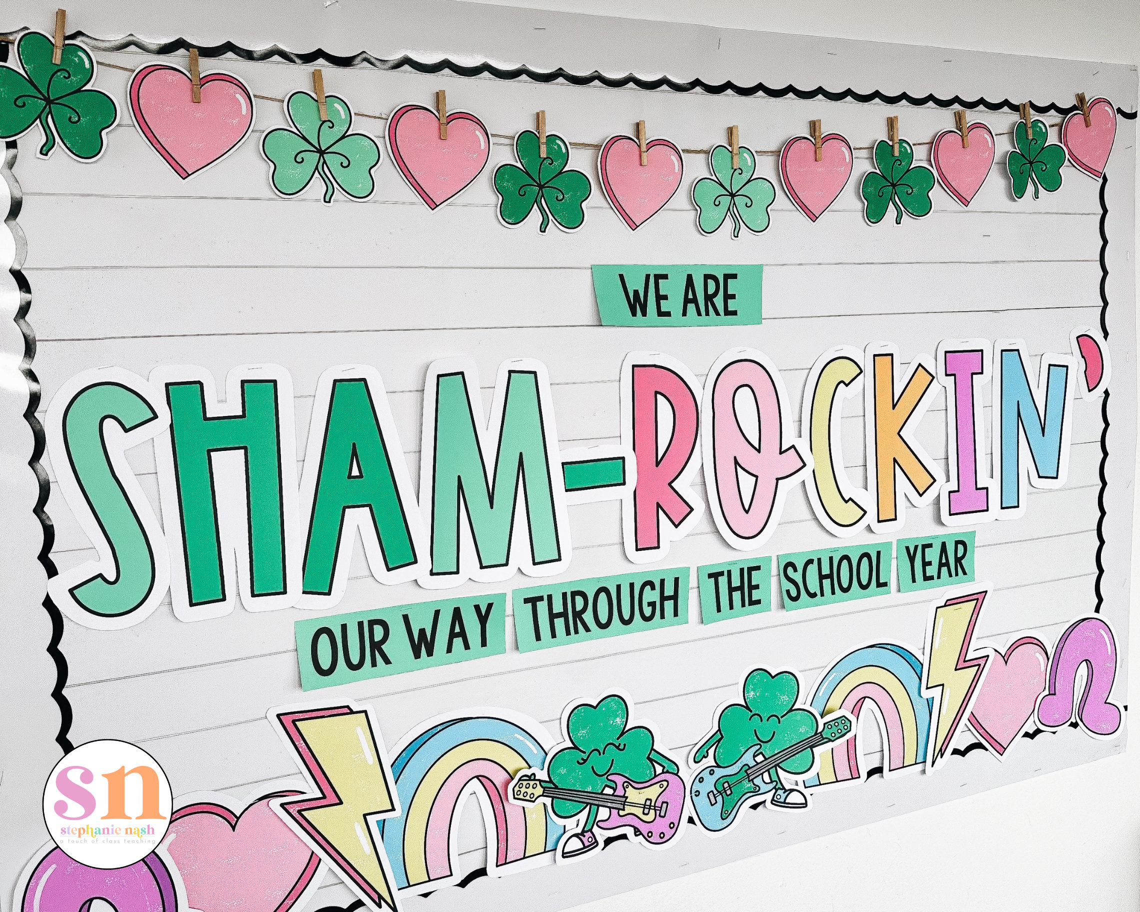 March Bulletin Boards | St. Patrick's Day Bulletin Board | Shamrock ...