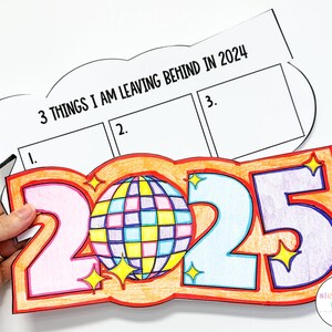 2025 New Years Craft + New Year Writing Activity | New Years Resolution ...