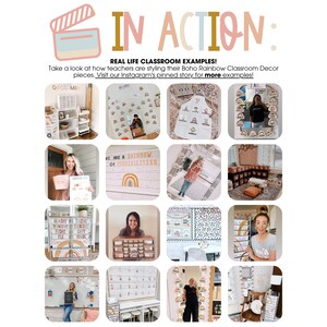 Boho Rainbow Classroom Decor Neutral Rainbow Decor Bundle - Etsy