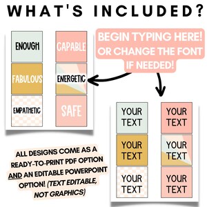 Calm Pastel Classroom Decor | Affirmation Station | Editable | *NEW - Etsy