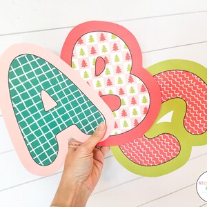 Bulletin Board Letters | Christmas Bulletin Board Letters | December ...