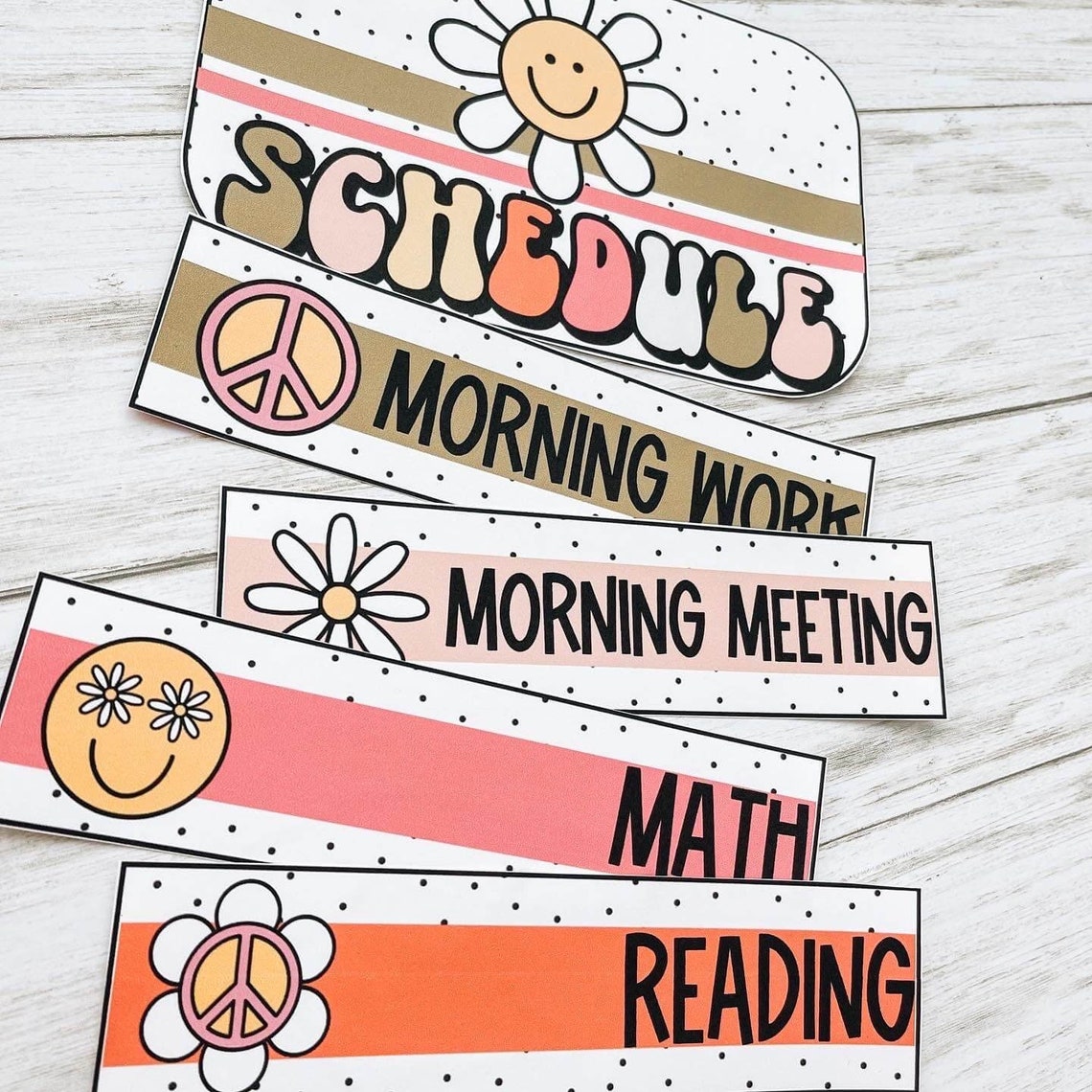 Retro Classroom Decor Classroom Schedule - Etsy