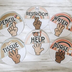 Boho Rainbow Hand Signal Posters - Etsy