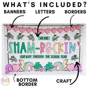 March Bulletin Boards | St. Patrick's Day Bulletin Board | Shamrock ...