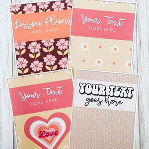 Retro Classroom Decor | Binder Covers, Calendars, & Classroom Forms - Etsy