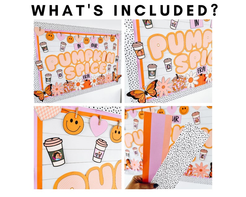 Fall Bulletin Board | Pumpkin Spice Bulletin Era Bulletin Board With ...