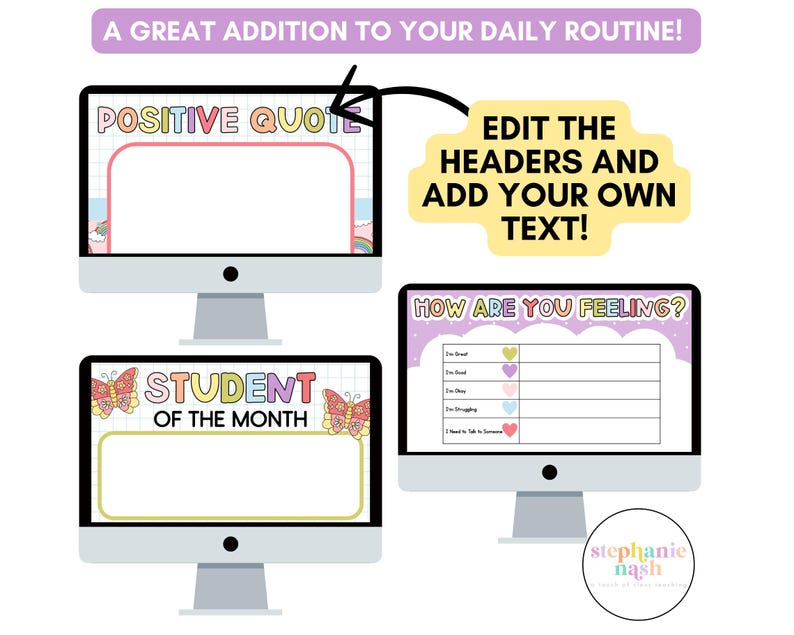 April Morning Slides | Daily Classroom Slides for Spring - Etsy