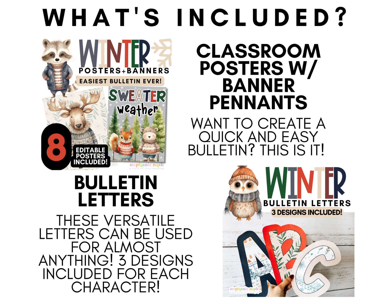 Winter Classroom Decor | Winter Door Decor | Winter Bulletin Board ...