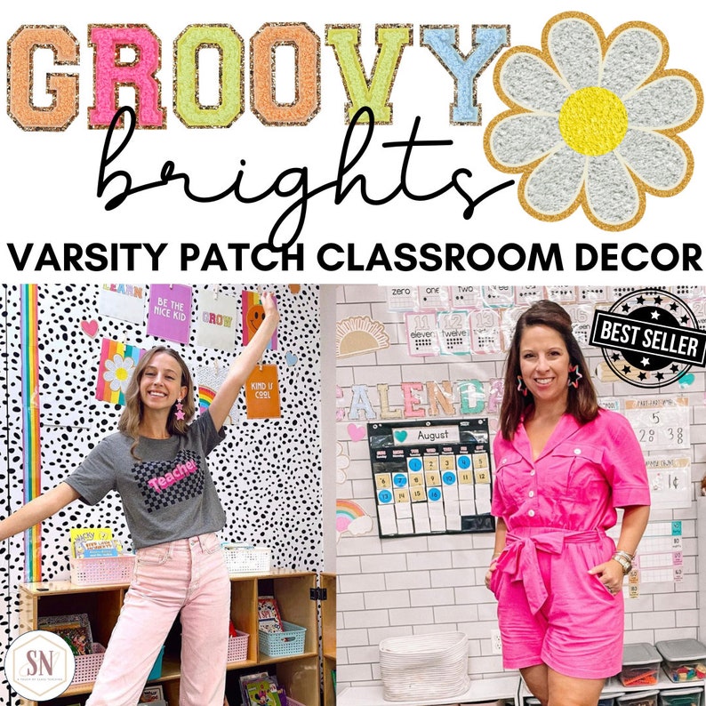 Stoney Clover Lane Inspired - Varsity Patch Letter Classroom Decor ...