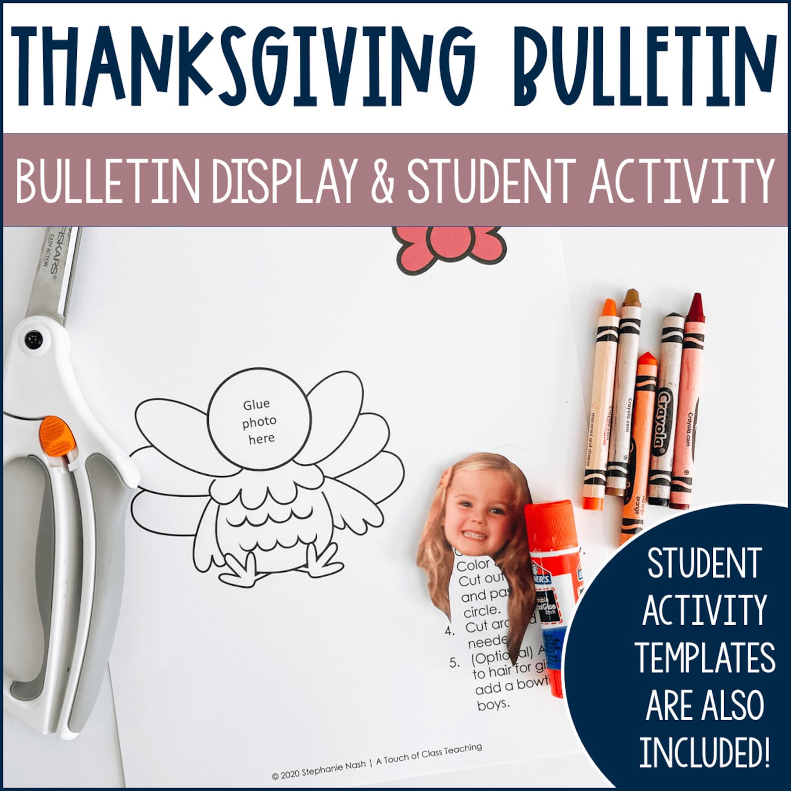 Thanksgiving Bulletin Board Kit & Student Activity - Etsy