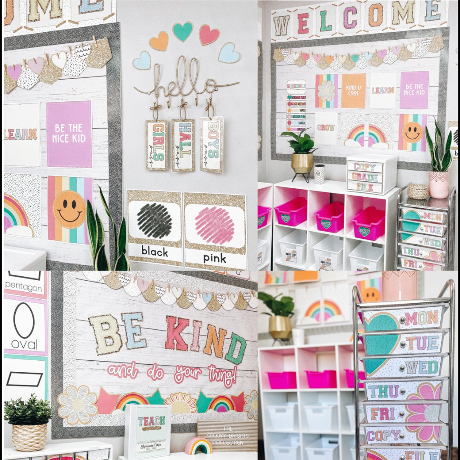 Stoney Clover Lane Inspired - Varsity Patch Letter Classroom Decor ...