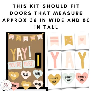 Calm Pastel Classroom Decor | Door Decor | Editable | *NEW - Etsy