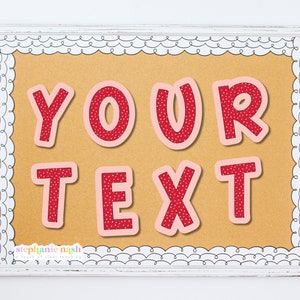 Bulletin Board Letters | Valentine's Day Bulletin Board Letters ...