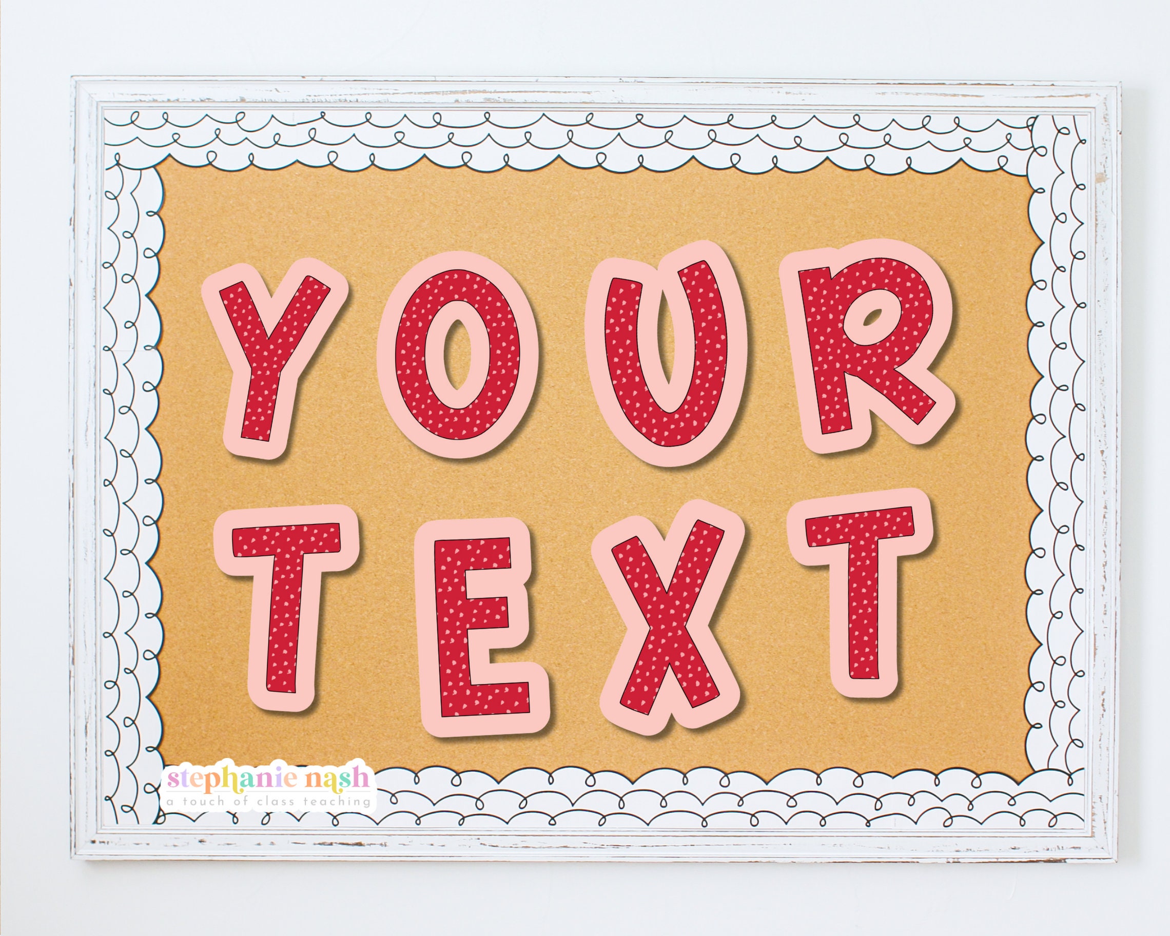 Bulletin Board Letters | Valentine's Day Bulletin Board Letters ...