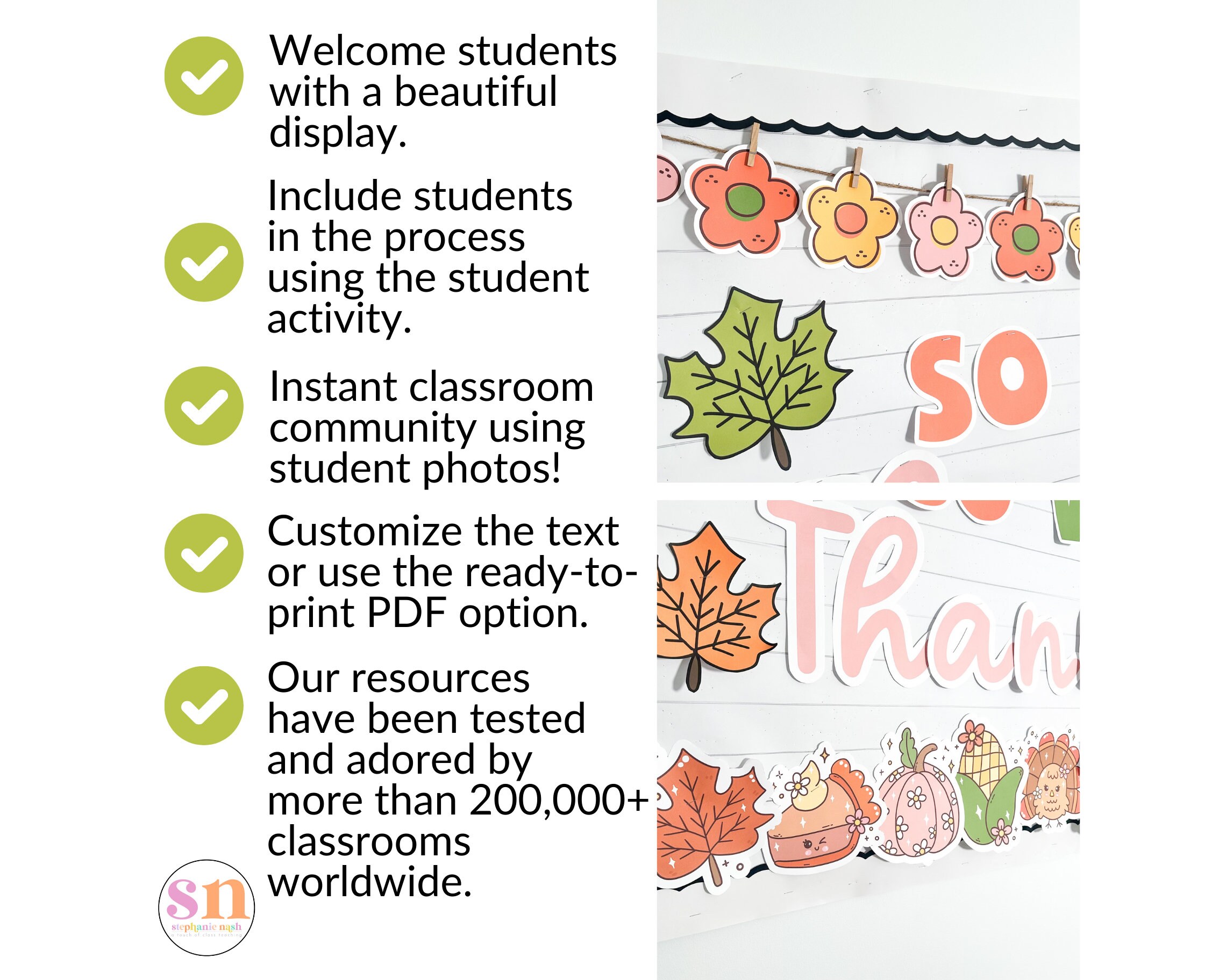 Thanksgiving Bulletin Board | November Bulletin Board With Student ...