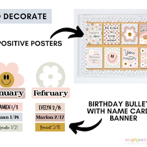 Boho Classroom Decor Bundle | Daisy Classroom Theme | Pastel Classroom ...