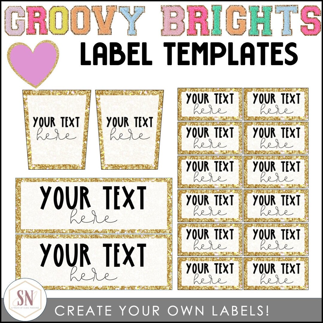 Groovy Classroom Decor | Labels - Etsy