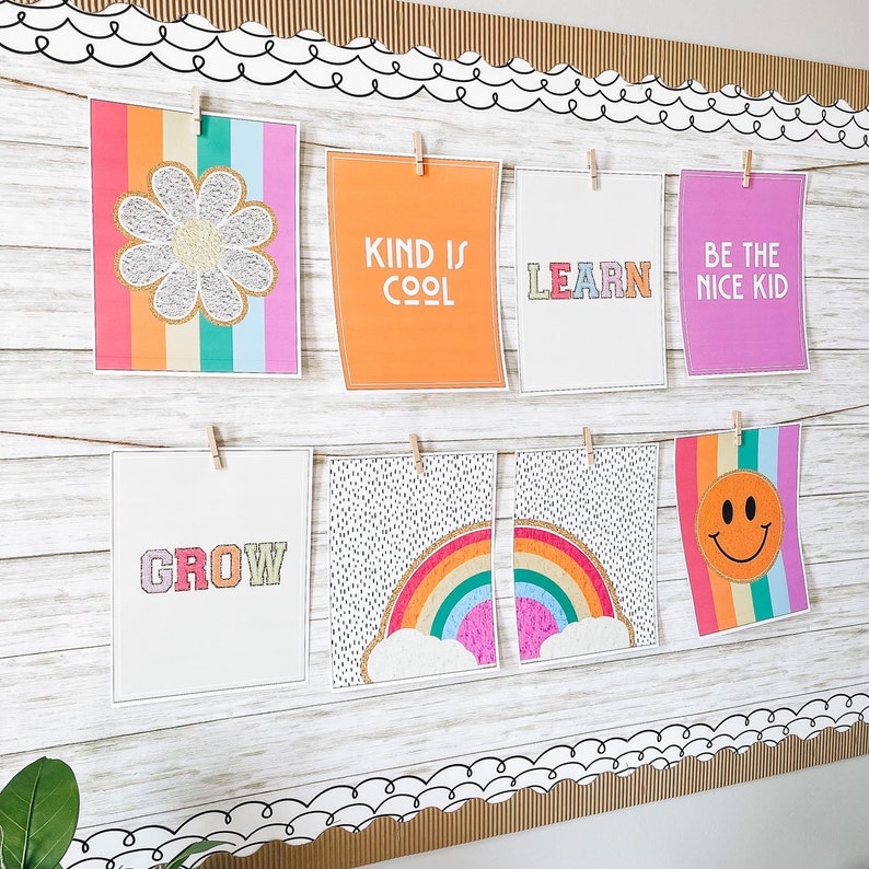 Groovy & Bright Classroom Decor Classroom Posters - Etsy